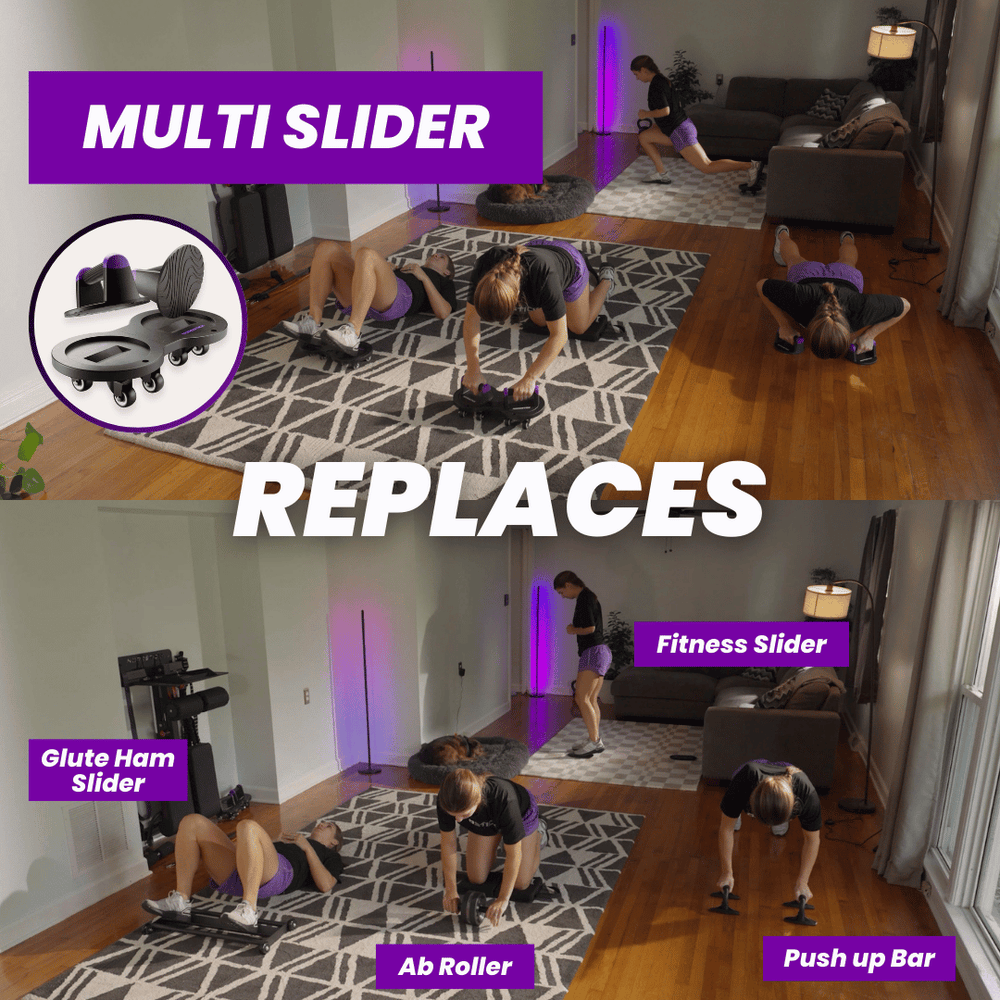 Multi Slider - Compact, Versatile Tool Replacing Ab Wheels, Push Up ...