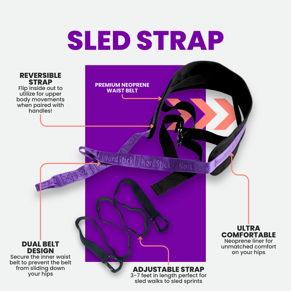 Sled Strap - Comfortable Sled Sprints, Drags & Pulls